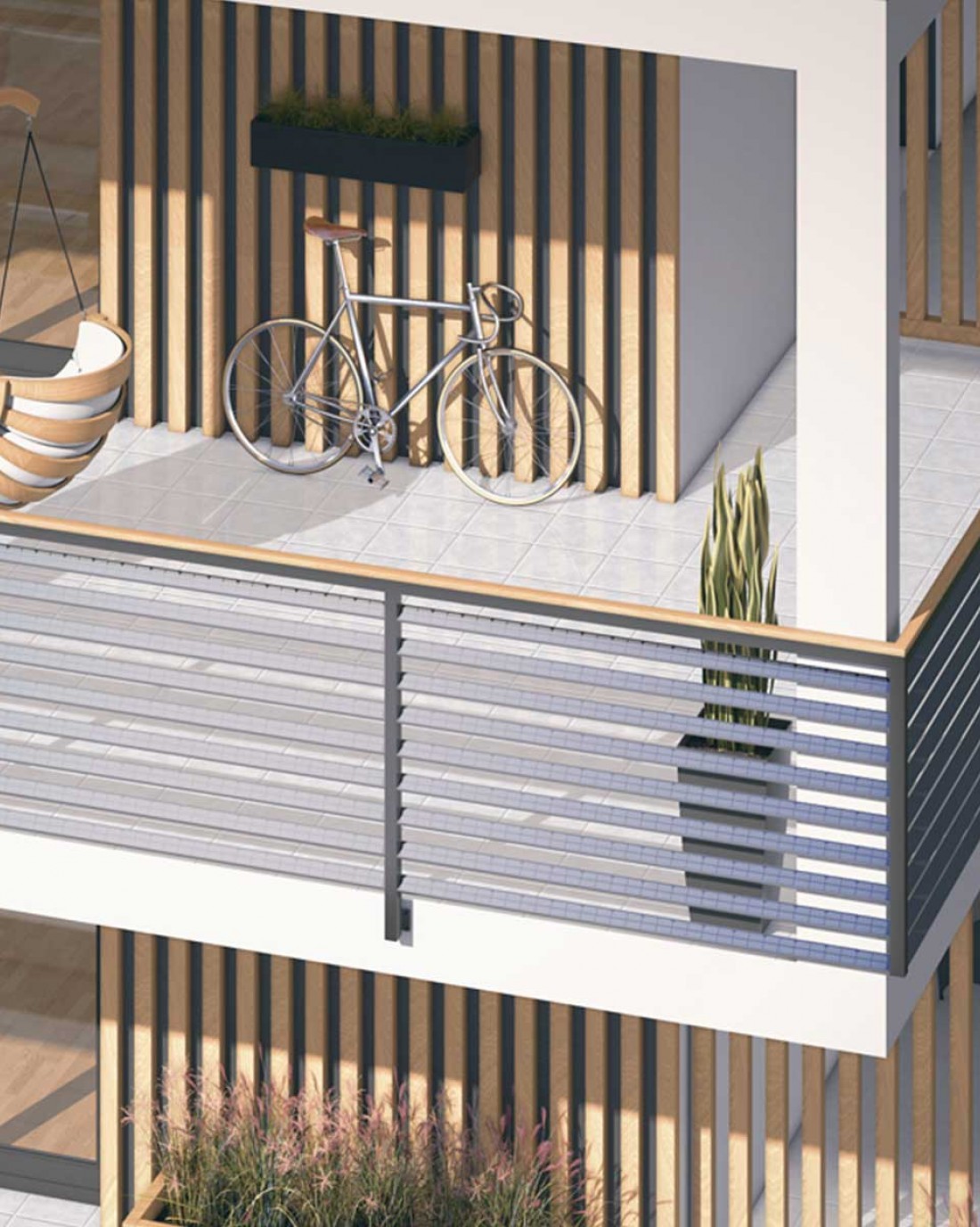 Photovoltaic facade system (Facade shutters) SOLARBREAKER